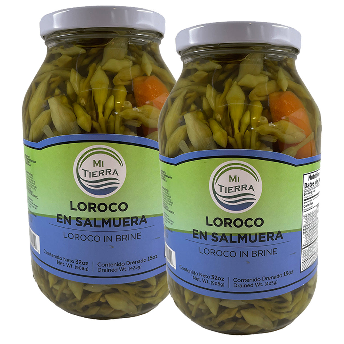 MI TIERRA - Loroco in Brine 32oz - Loroco En Salmuera - Pack of 2 ...